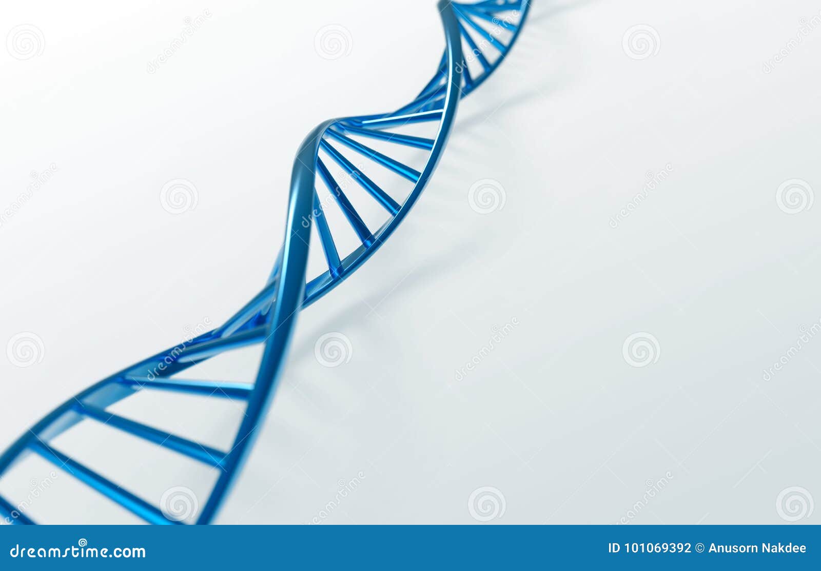 Blue DNA helix stock illustration. Illustration of concept - 101069392