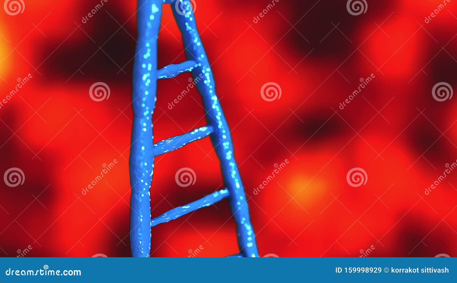 Blue DNA Molecules Abstract Technology Science Concept of Biochemistry ...