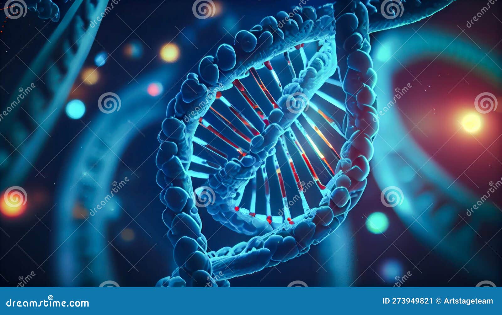 Blue DNA Structure Isolated Background Stock Illustration ...