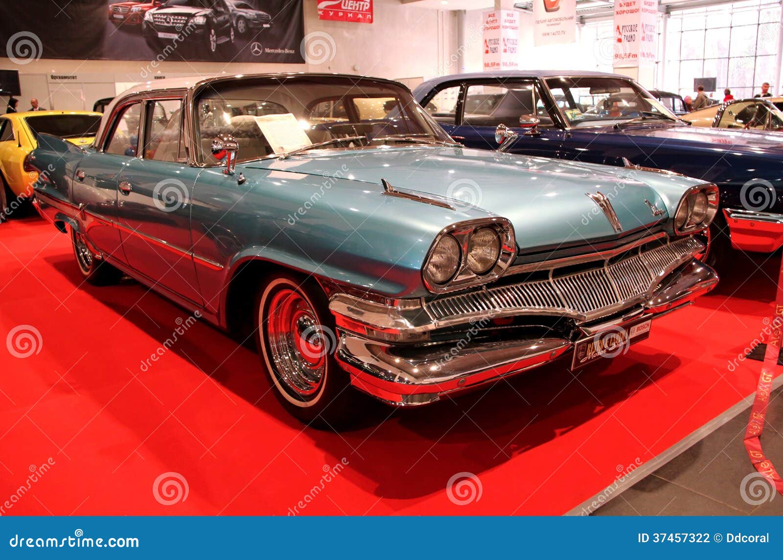 Blue Dodge Dart Phoenix (1960) Editorial Photography - Image of model ...