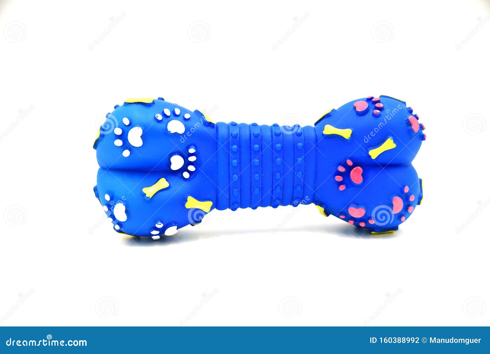 Blue dog toy. stock photo. Image of chewable, cutout - 160388992