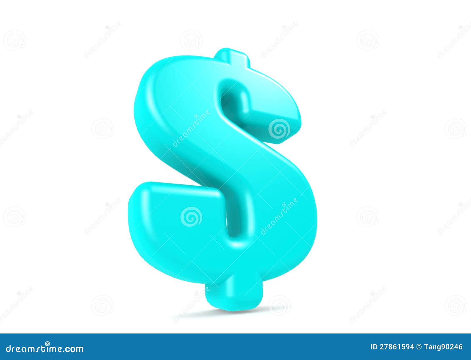 Blue dollar sign stock illustration. Illustration of idea - 27861594