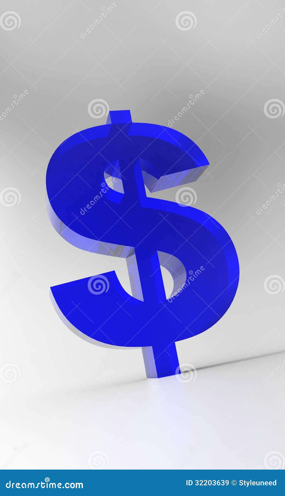 Blue dollar sign stock illustration. Illustration of finances - 32203639