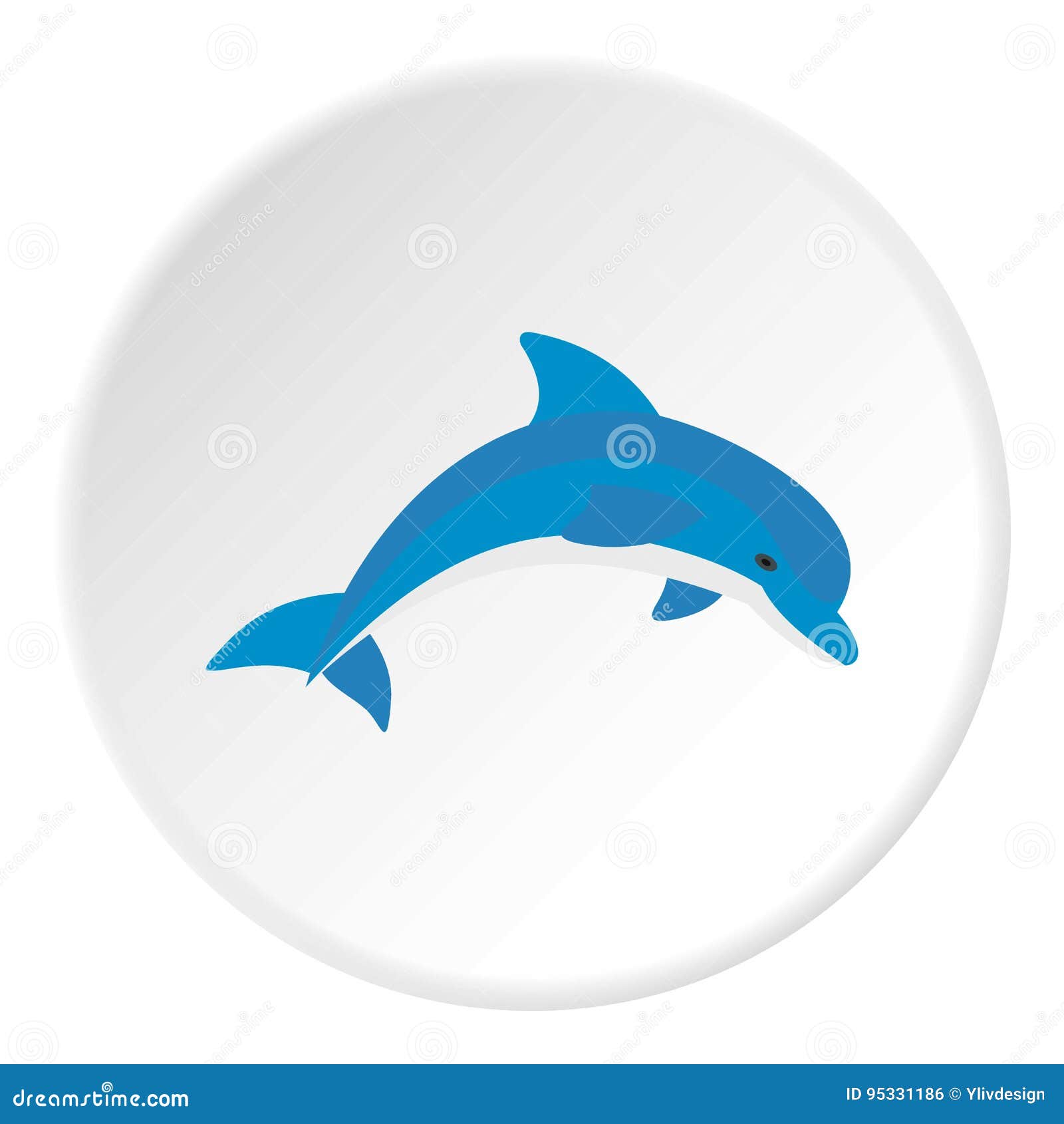 Dolphin Icon In Cartoon Style Isolated On White Background. Sea Animals ...