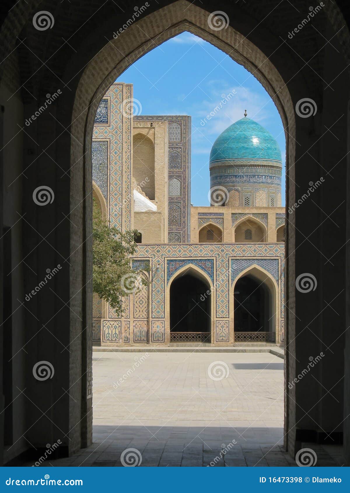 Blue dome through arch. stock photo. Image of classic - 16473398