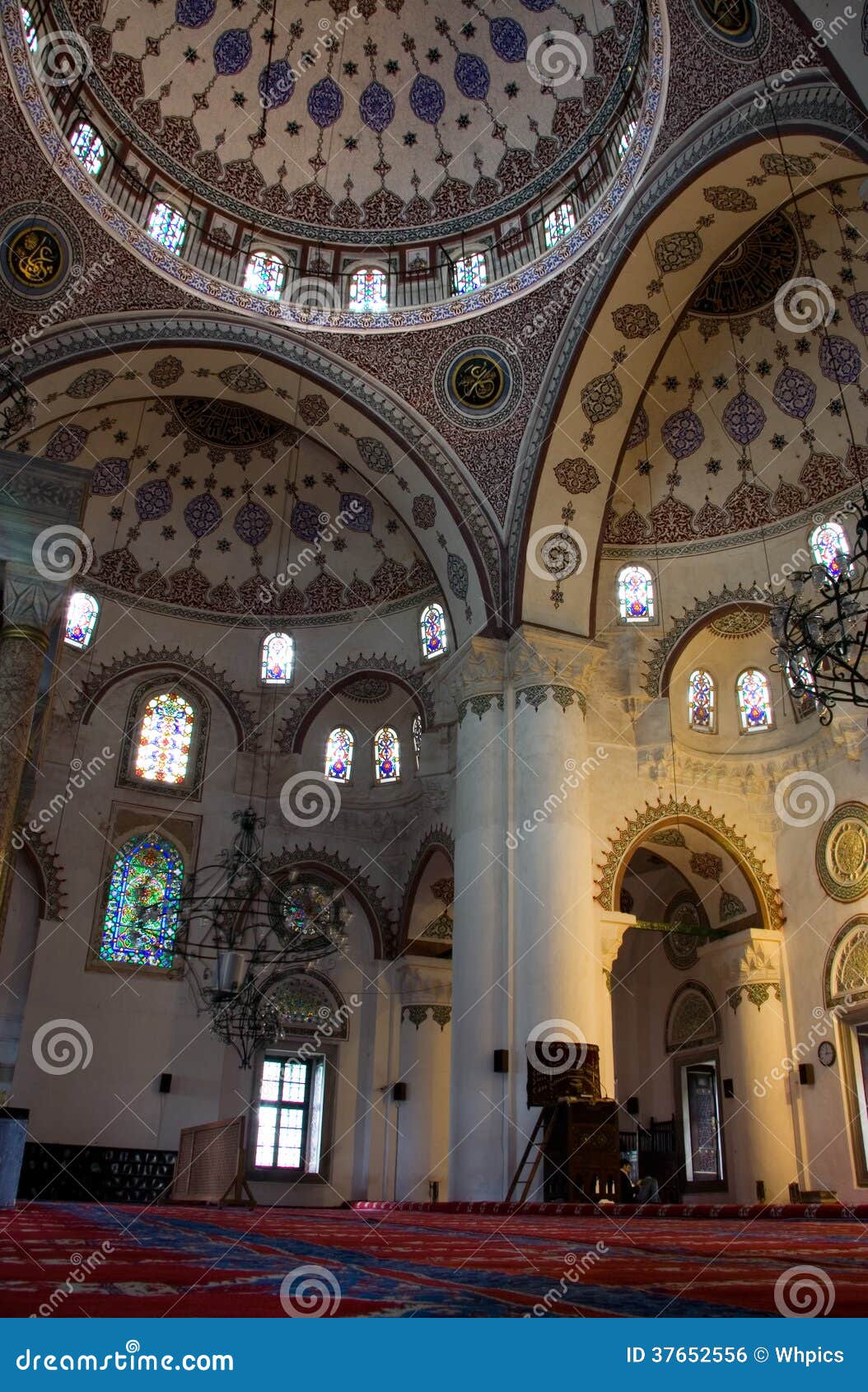 Blue dome stock photo. Image of ottoman, interior, illuminated - 37652556