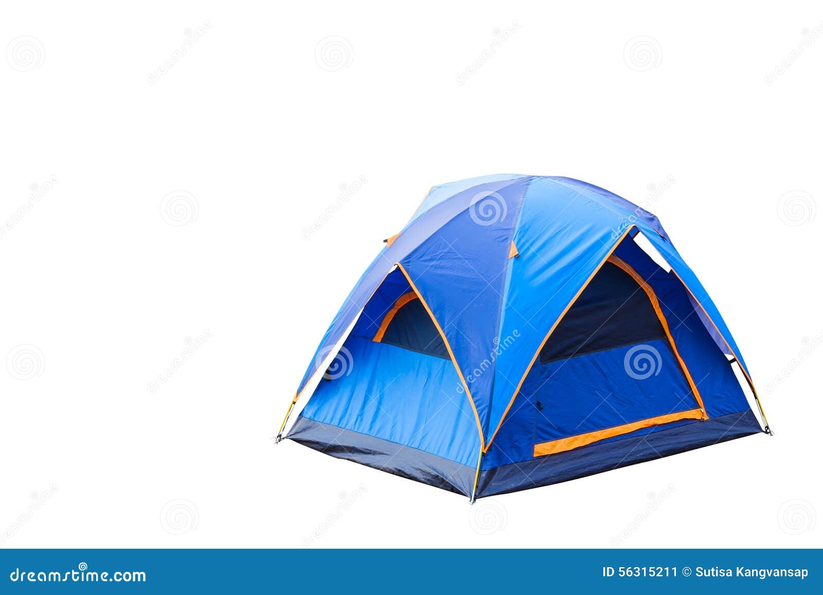 Blue dome tent stock image. Image of shelter, outdoor - 56315211