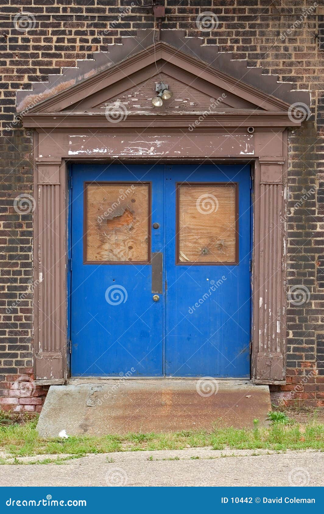 Blue door stock photo. Image of boarded, painted, windows - 10442