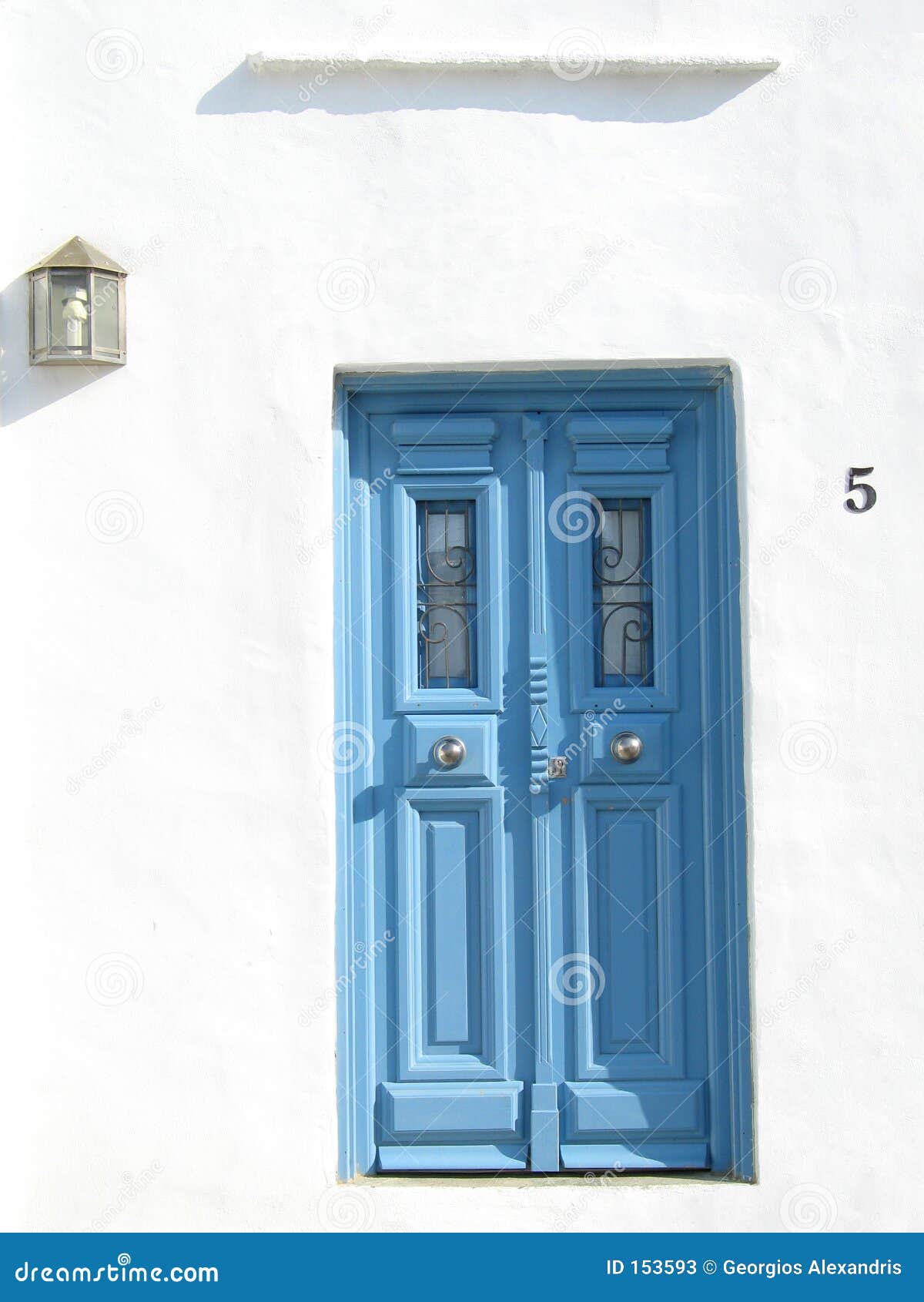 Blue Door stock image. Image of destination, five, journey - 153593
