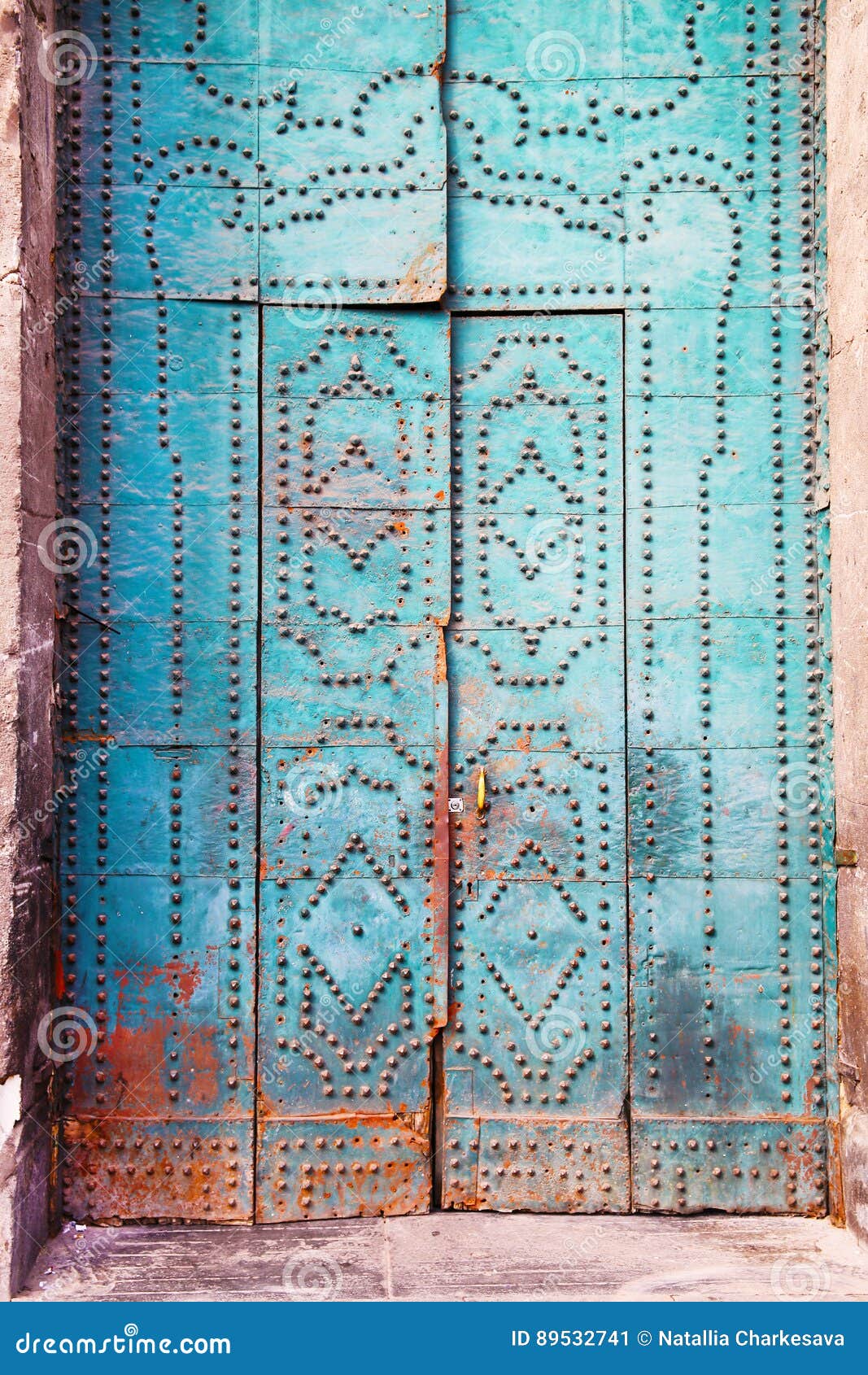 Decorative Elements Adorn Traditional Greek House. Therasia On Backdrop ...