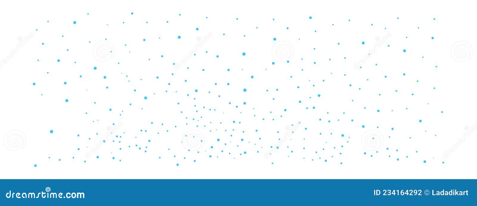 Blue Dot Pattern. Falling Snow Stock Vector - Illustration of tiny ...