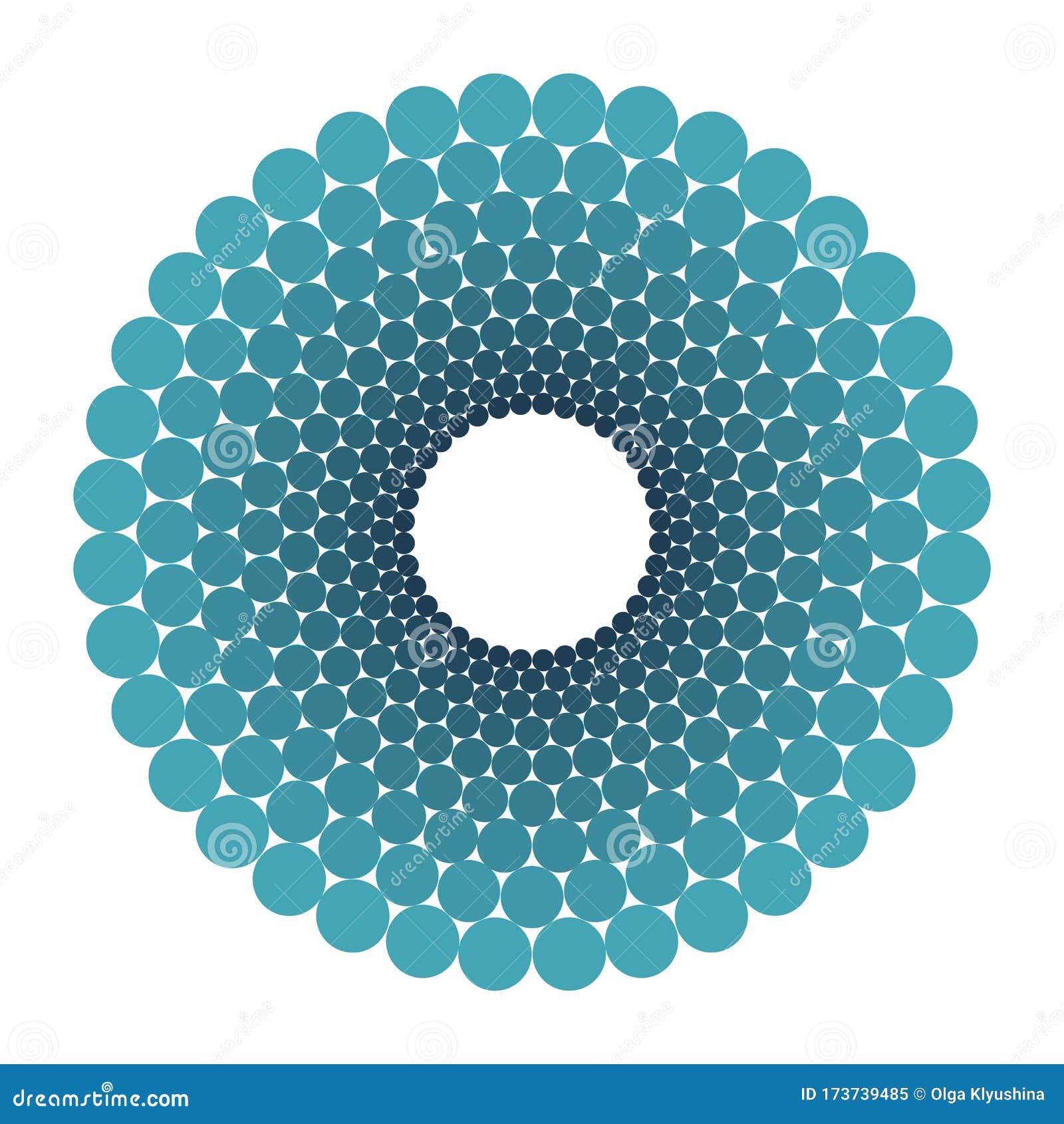 Blue Dots Abstract Background Vector Illustration on a White Background ...
