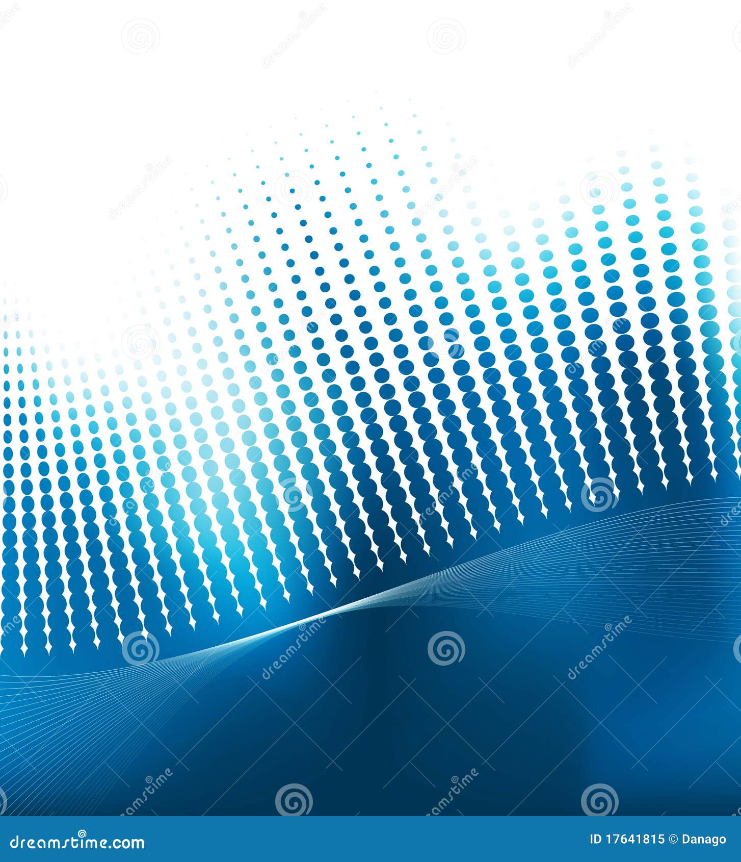 Blue dots background stock vector. Illustration of pattern - 17641815