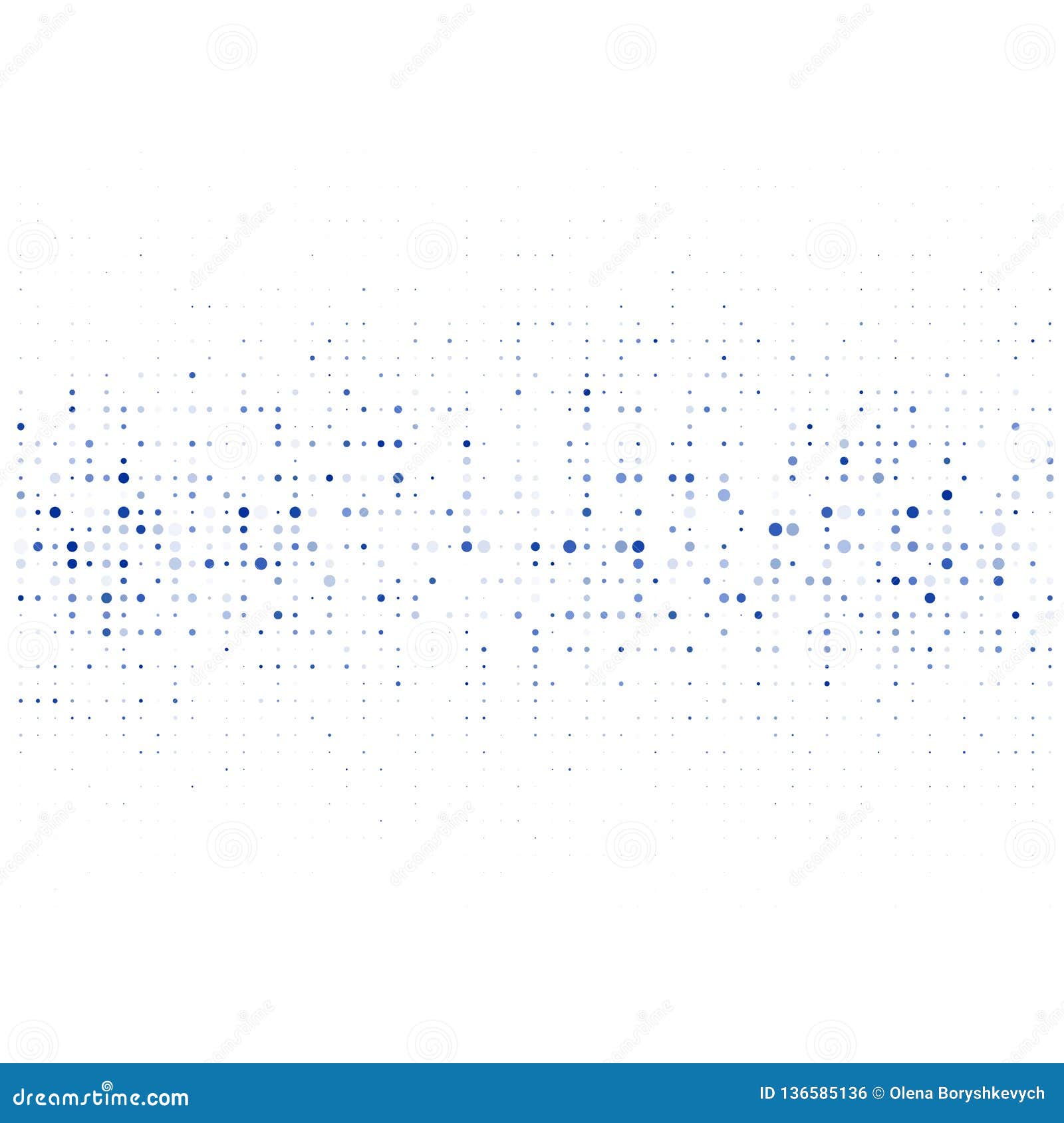 The blue dots on white. stock vector. Illustration of dots - 136585136