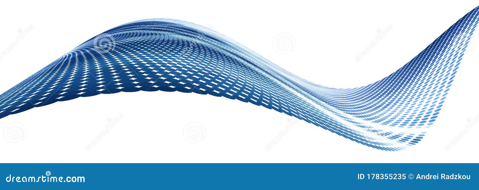 Blue Dotted Wave with Halftone Effect. Vector Graphics Stock Vector ... Blue Dotted Wave with Halftone Effect. Vector Graphics Stock Vector ...