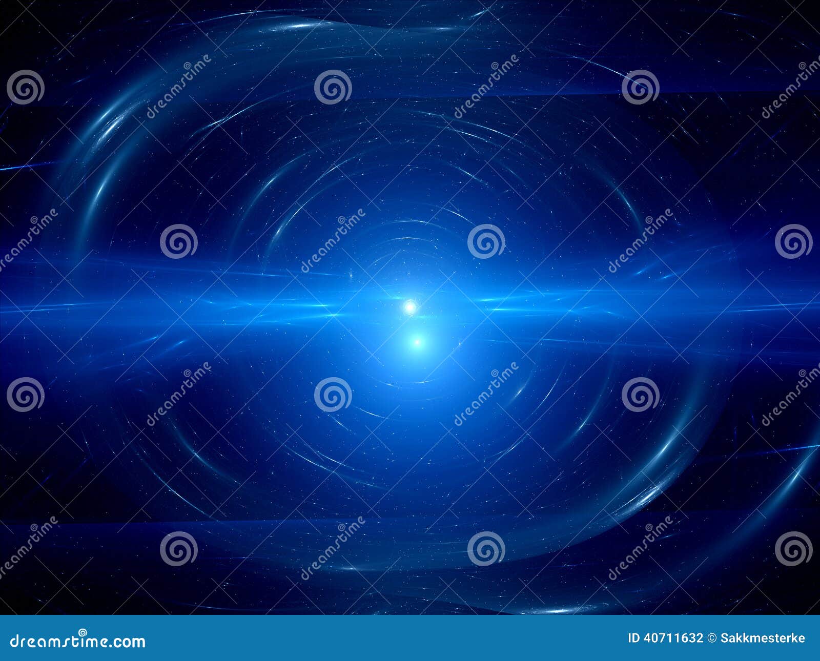 Blue Double Star System in Space Stock Illustration - Illustration of ...