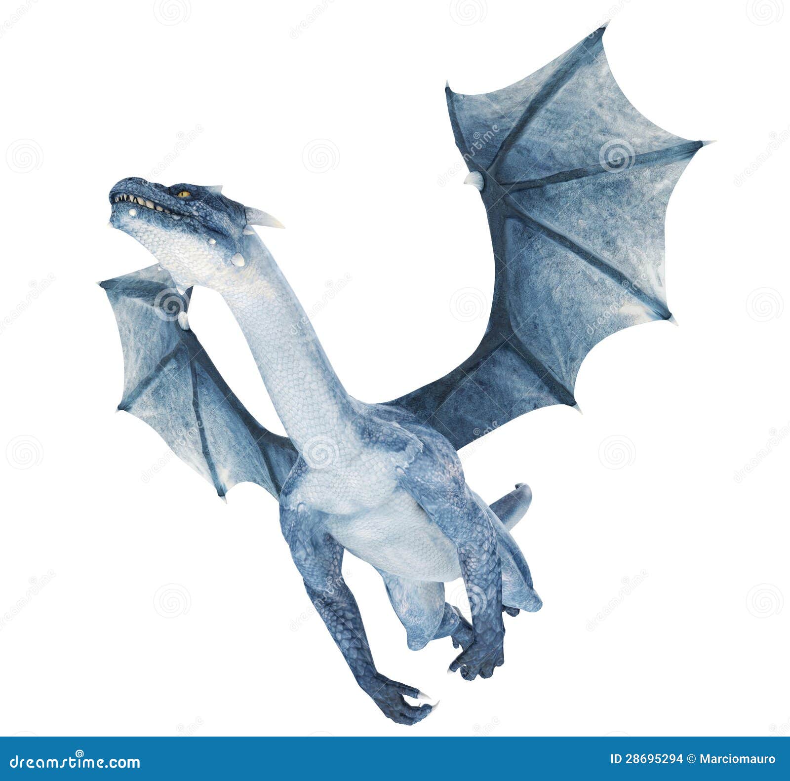 Blue dragon stock illustration. Illustration of blue - 28695294