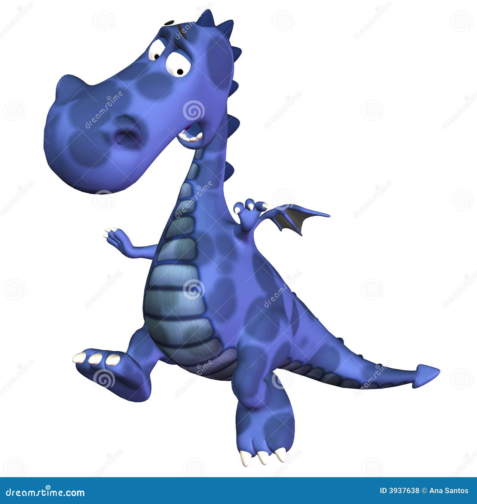 Blue Dragon Cartoon Stock Photo | CartoonDealer.com #3937638