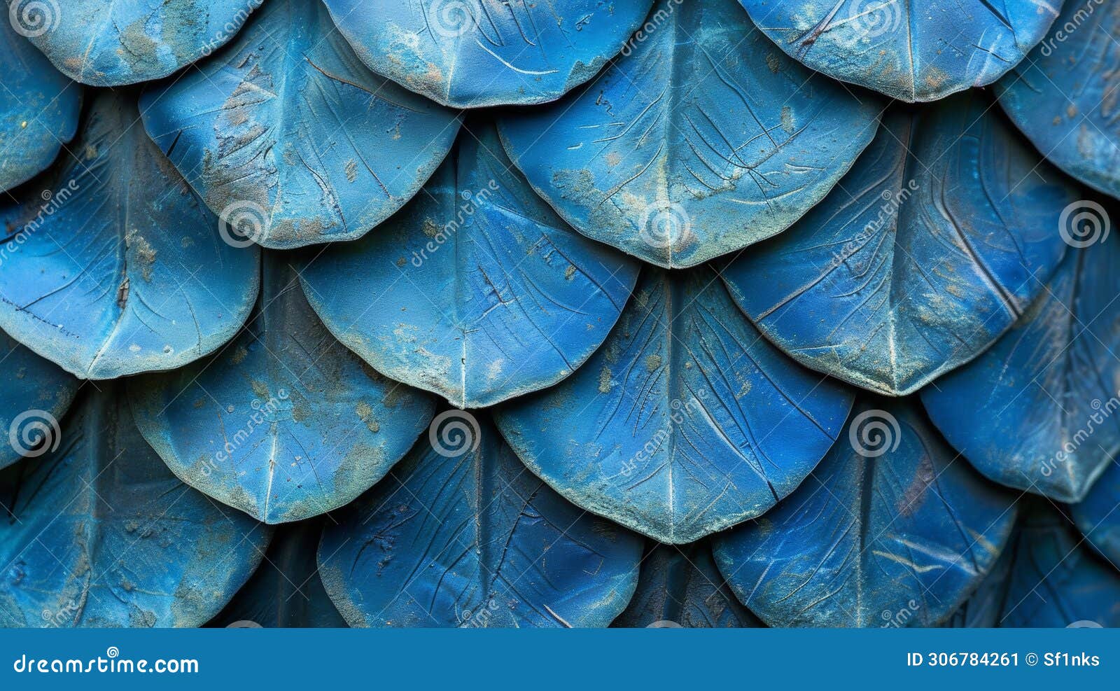 Blue Dragon Scale Pattern Close-up - Luxury Background Texture for ...