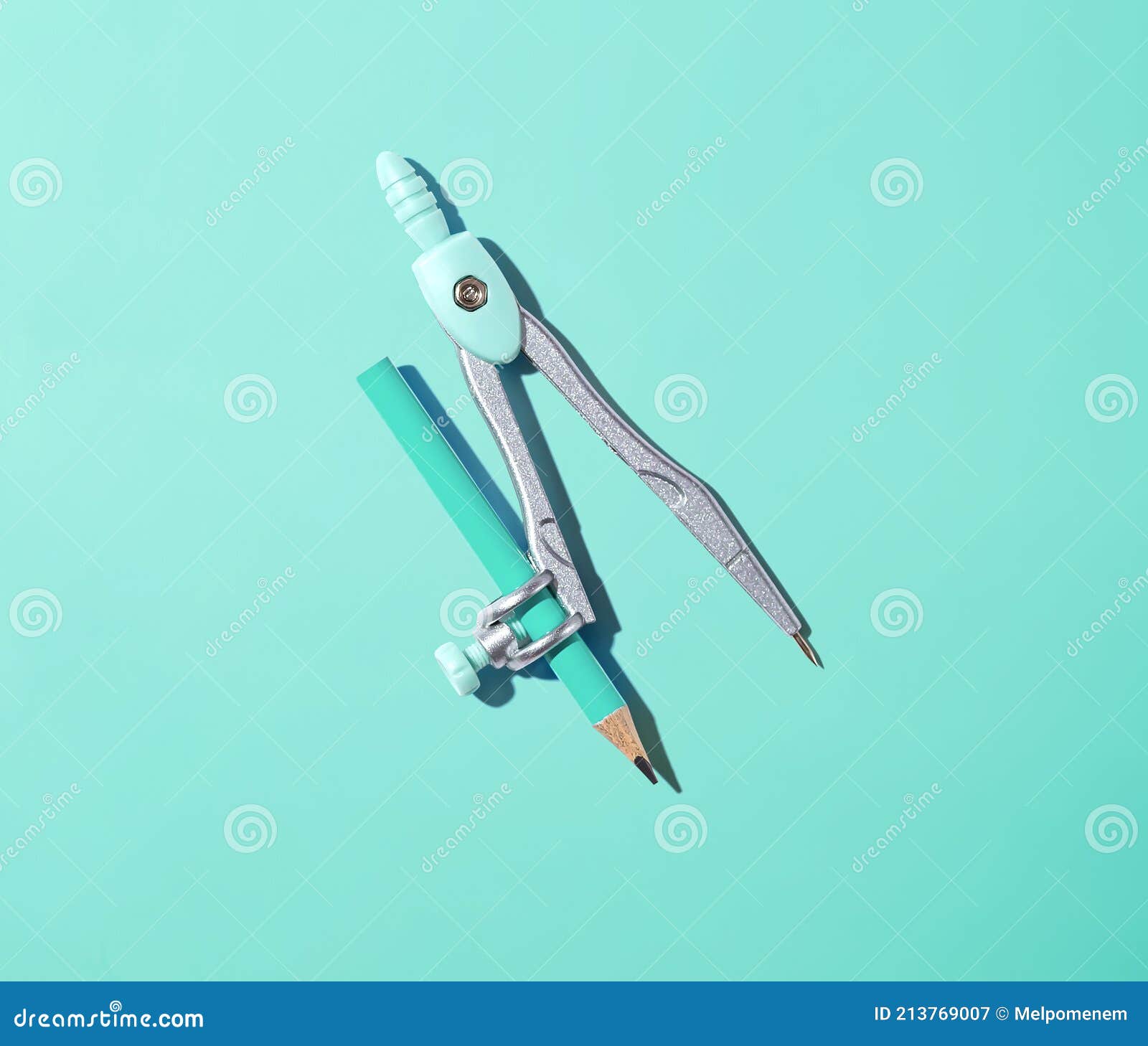 Blue Drawing Compass Royalty-Free Stock Photography | CartoonDealer.com ...