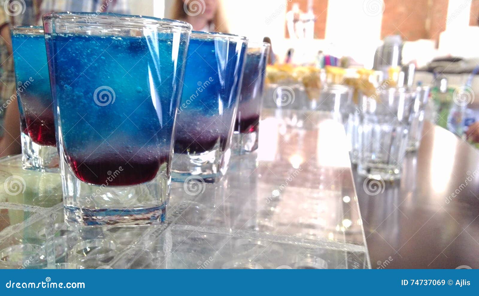 Blue drinks stock image. Image of natural, drinks, molecular - 74737069