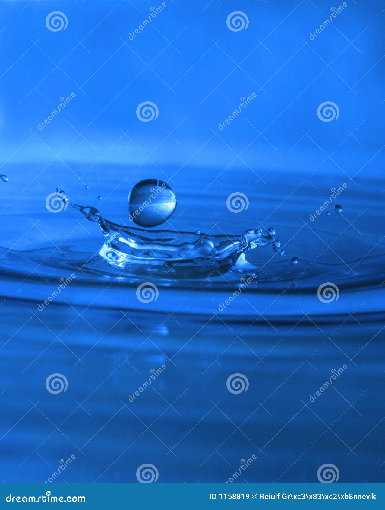 Blue drop stock image. Image of cold, nature, aqua, concept - 1158819