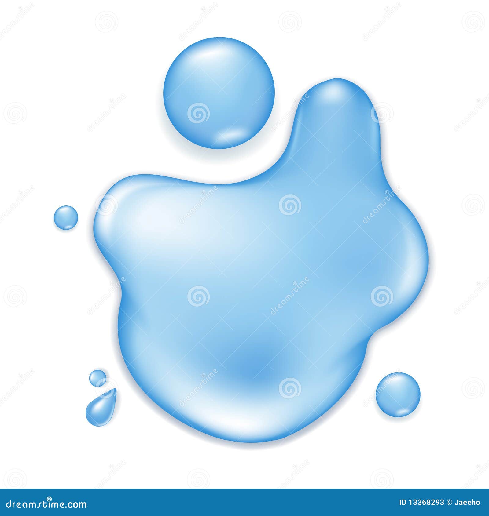Blue drop stock vector. Illustration of blue, oozing - 13368293