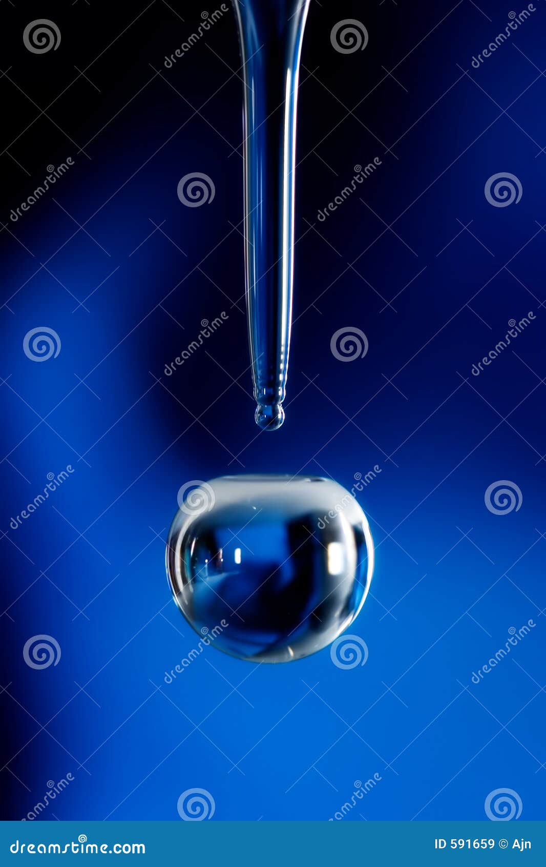 Blue Drop stock image. Image of refreshed, refreshing, fresh - 591659