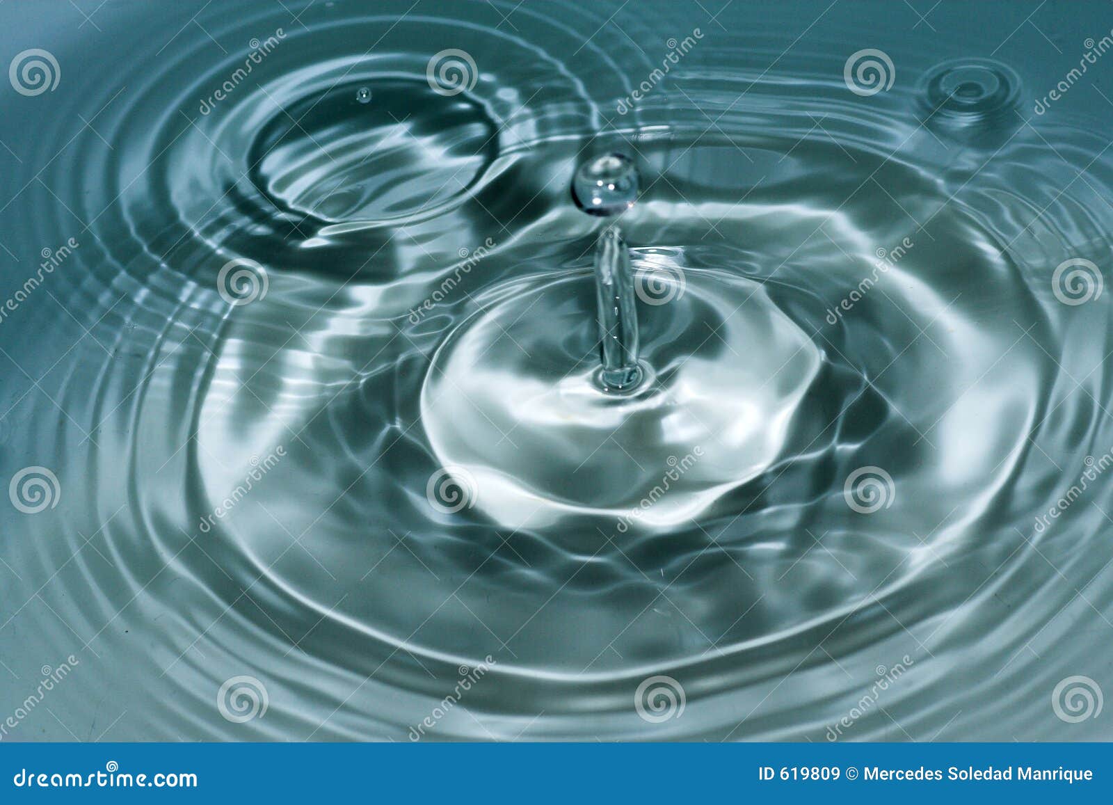 Blue drop stock image. Image of circle, liquid, calm, metal - 619809