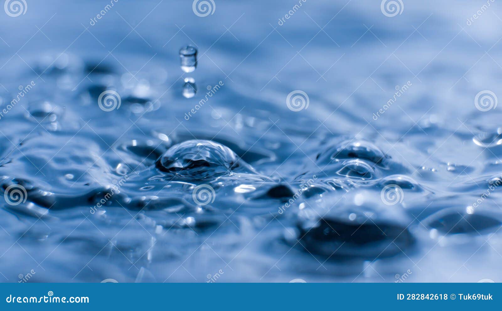 Blue Drop Water , Liquid Blue Water Drop Ripple Background Stock Photo ...