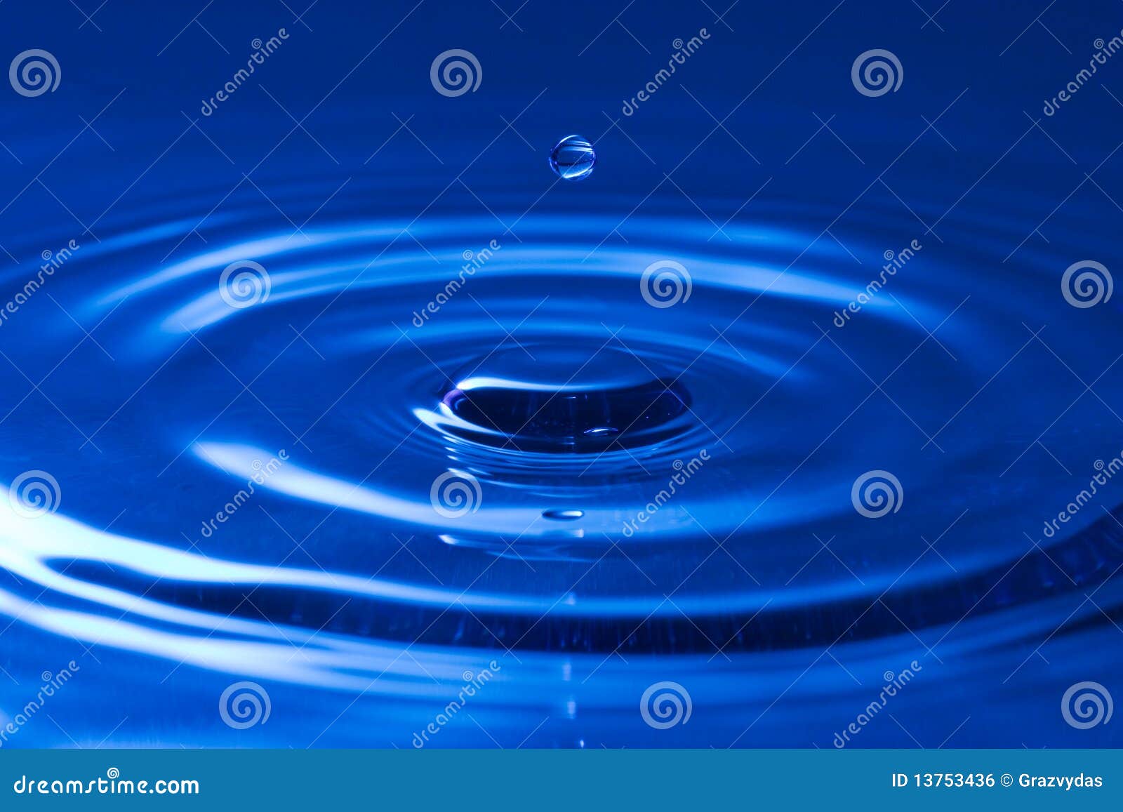 Blue droplet stock photo. Image of vertical, abstract - 13753436