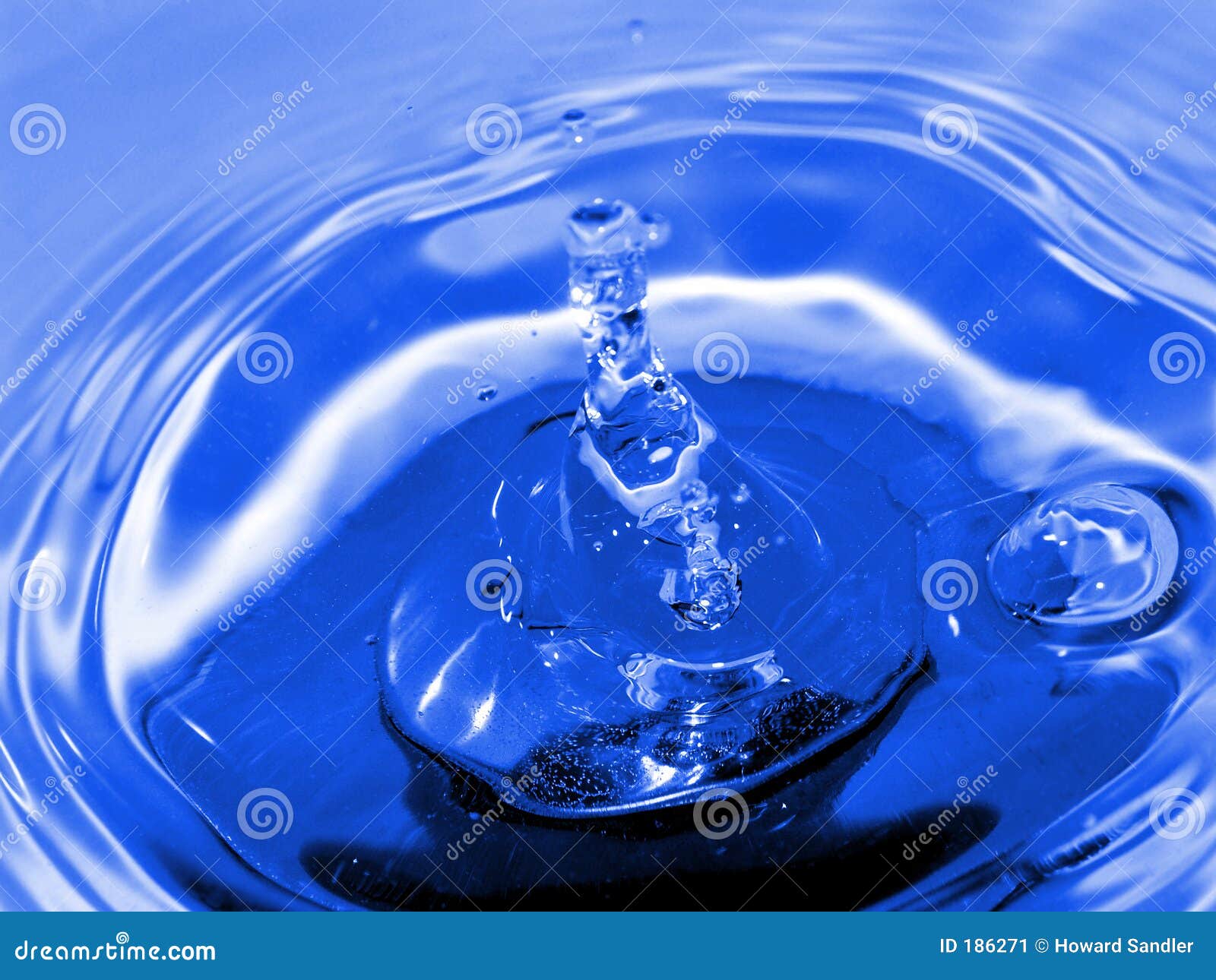 Blue Droplet stock image. Image of ripple, drop, freeze - 186271