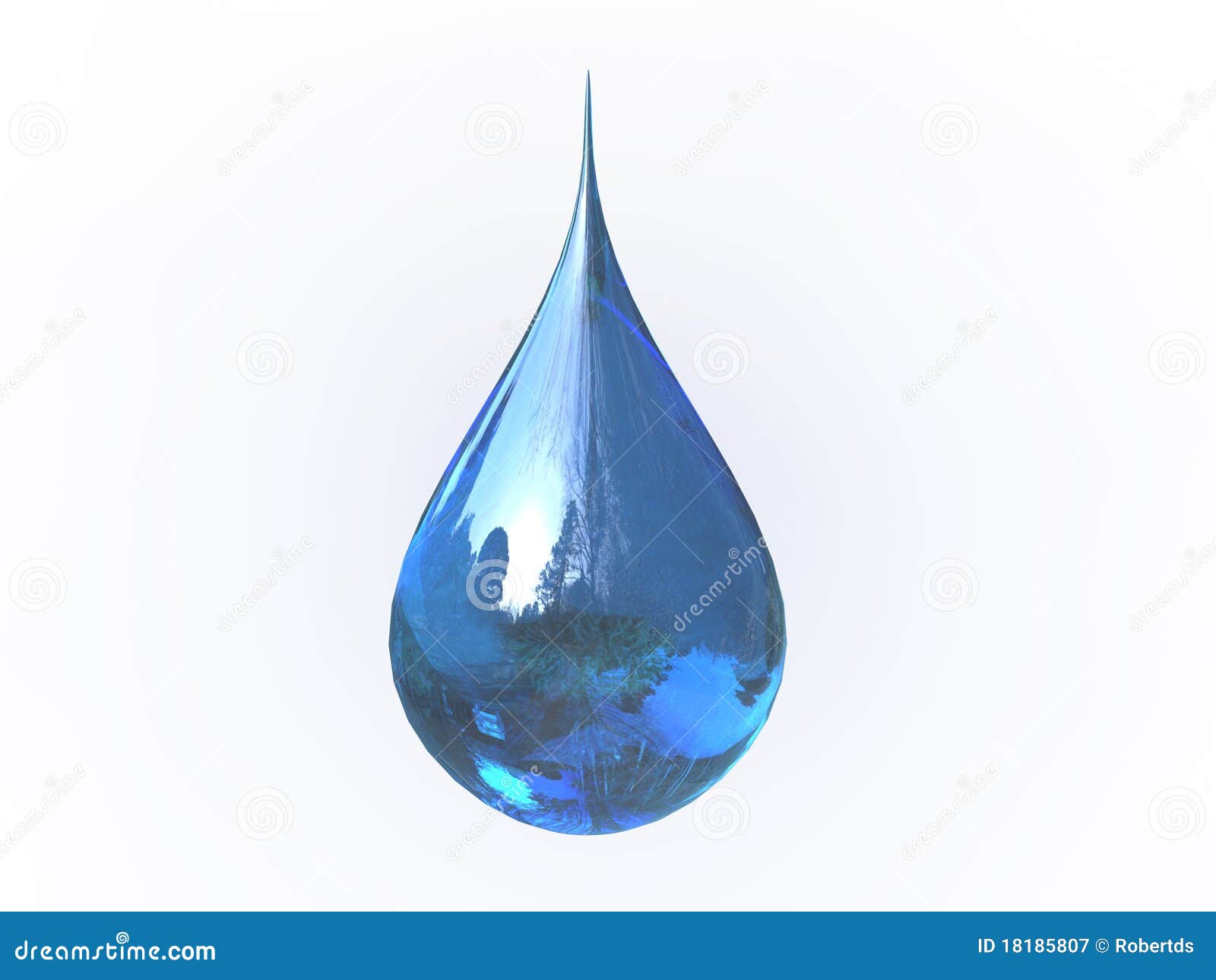 Blue droplet isolated stock illustration. Illustration of thirst - 18185807