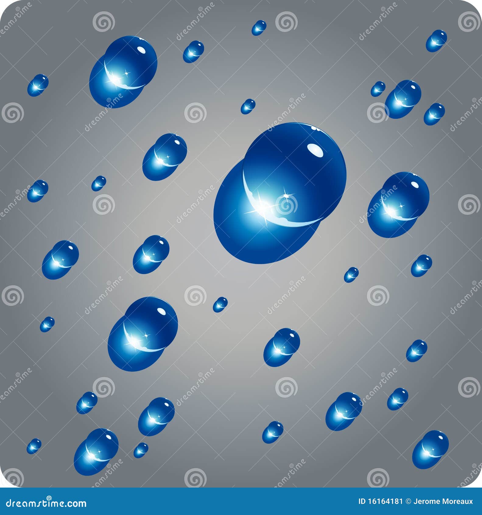 Blue drops stock illustration. Illustration of droplets - 16164181