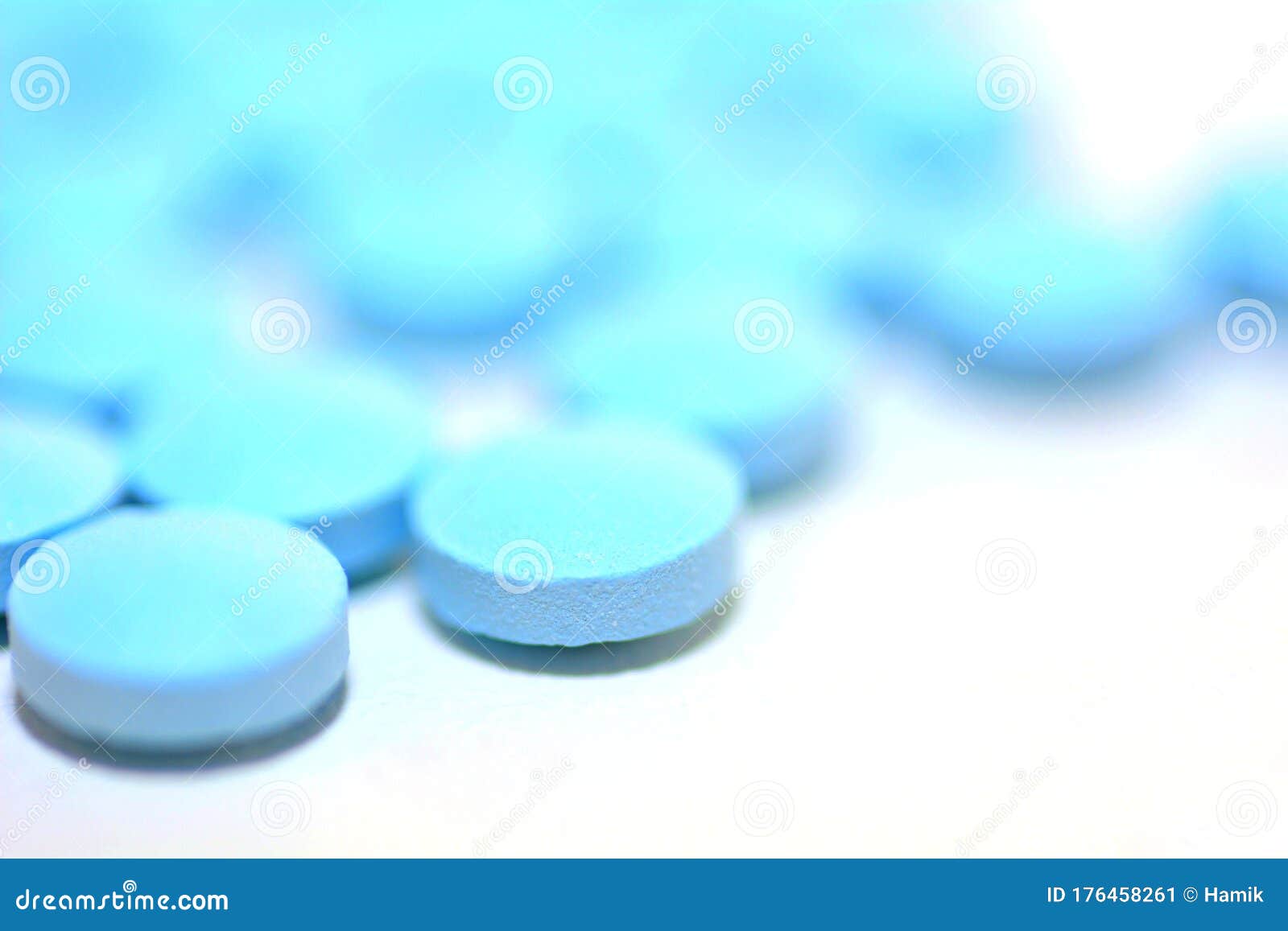 Blue Drug Pills stock image. Image of treatment, medication - 176458261
