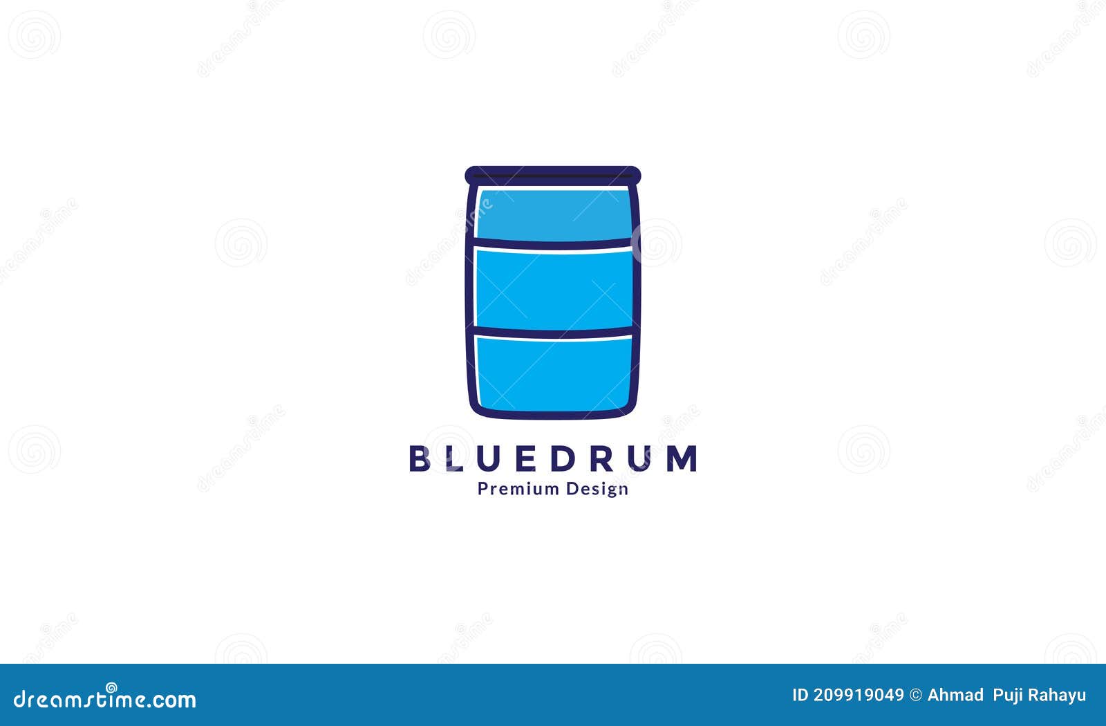 Blue Drum Water Logo Symbol Vector Icon Graphic Design Illustration ...