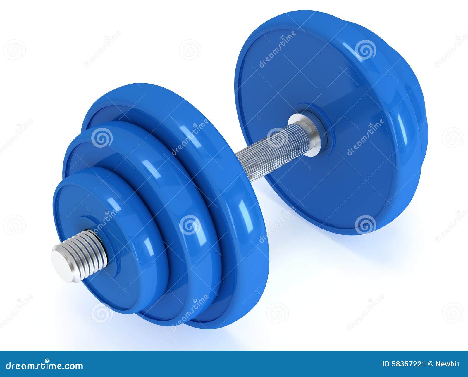 Blue Dumbbell stock illustration. Illustration of physical - 58357221