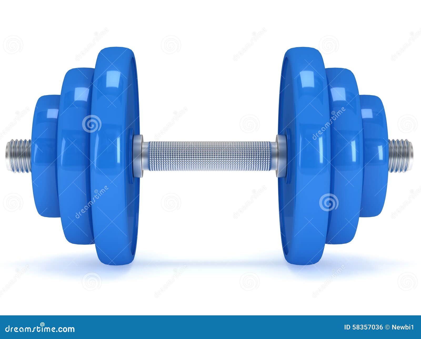 Blue Dumbbell stock illustration. Illustration of blue - 58357036