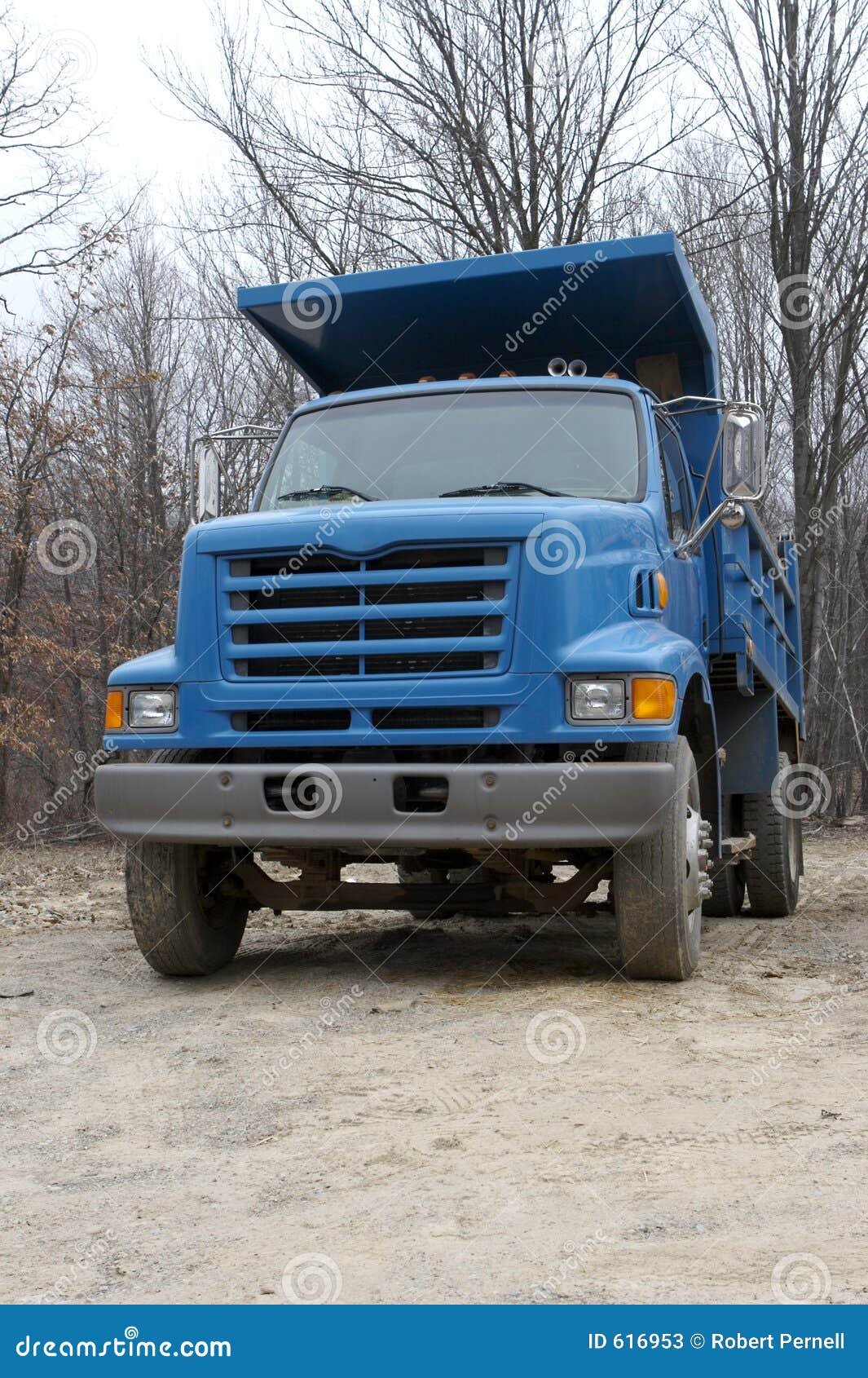 Blue Dump Truck stock image. Image of freeway, move, distribution - 616953