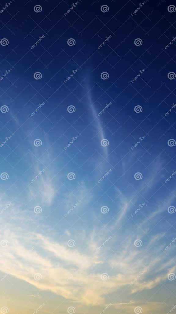 Blue dusk sky stock image. Image of view, daylight, season - 256013767