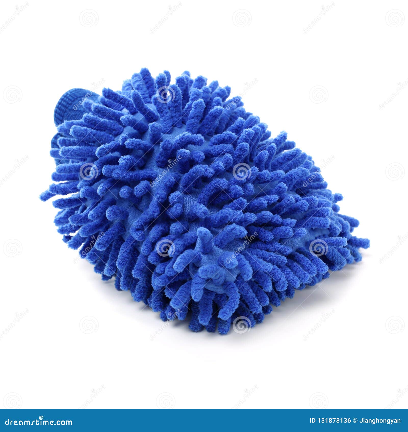 Blue duster stock photo. Image of fiber, cyan, cotton - 131878136