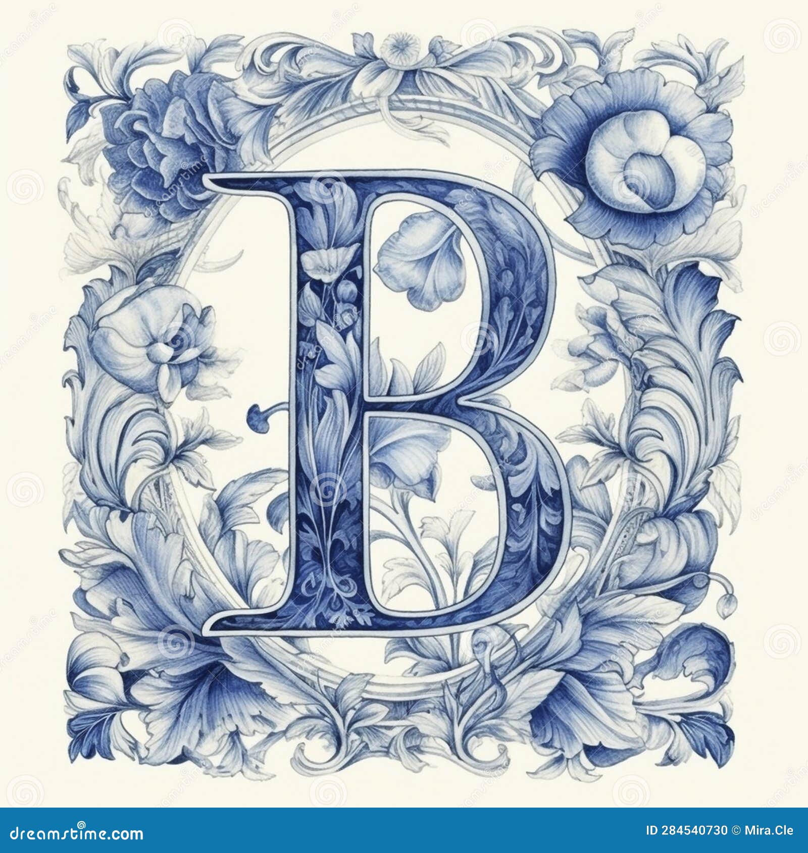 Blue Delft Bbackground Stock Photo | CartoonDealer.com #128277594