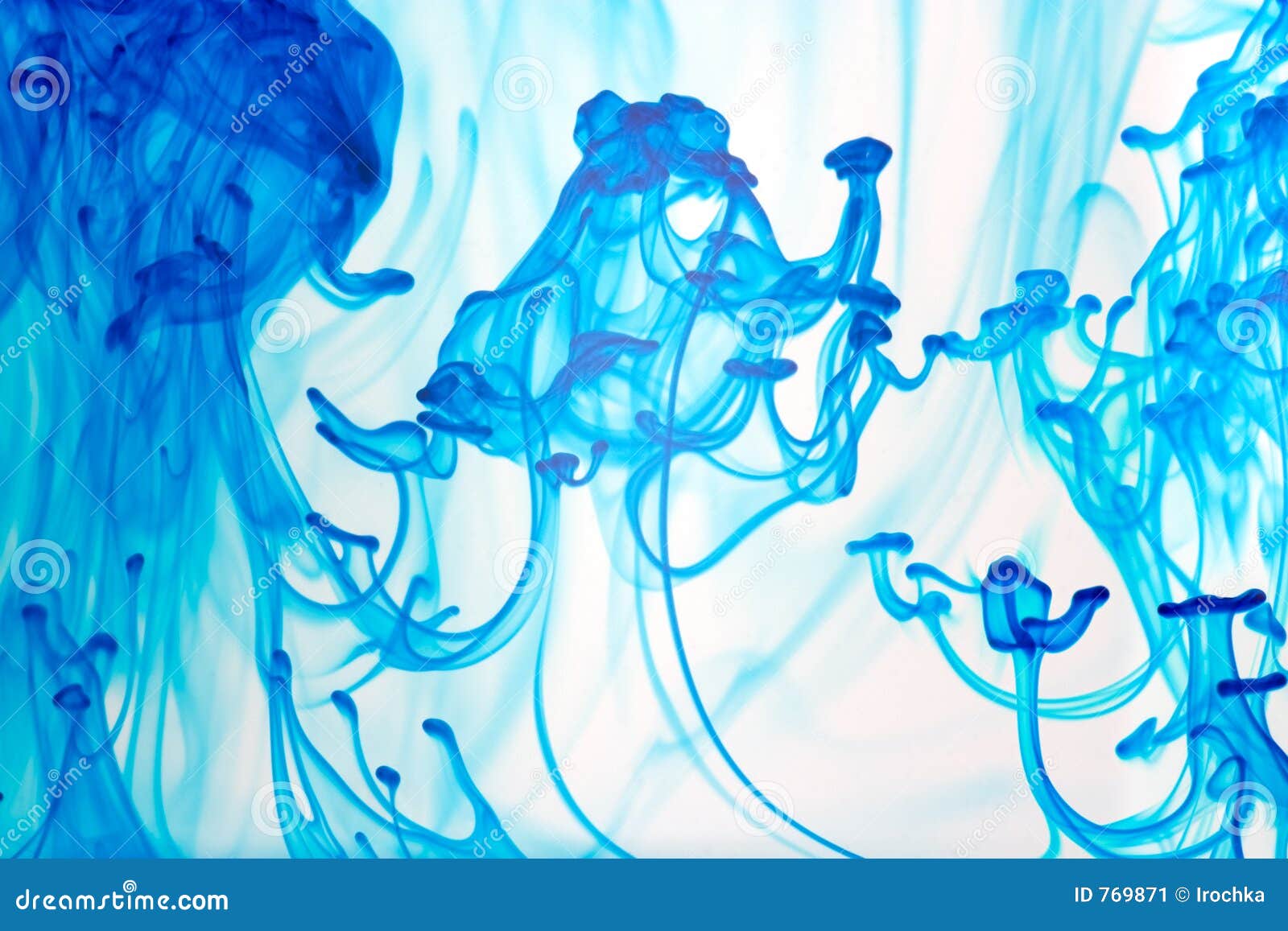 Blue dye in water stock image. Image of inject, aqua, pigment - 769871