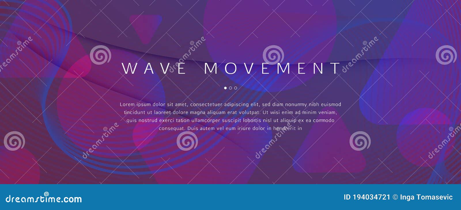 Blue Dynamic Abstract. Flow Shapes Pattern Stock Vector - Illustration ...