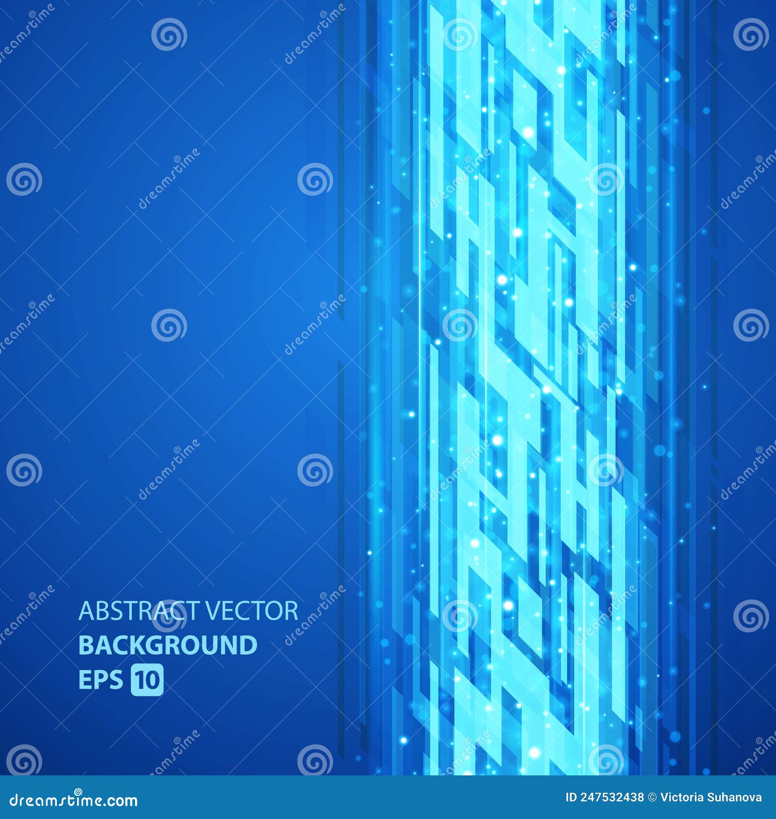 Blue Dynamic Hi Tech Flow Geometry Particles Digital Illuminated Motion ...