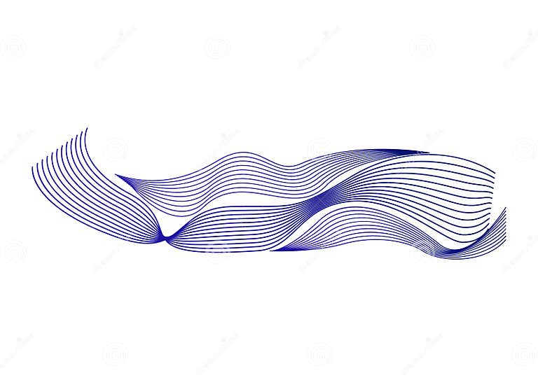 Blue Dynamic Lines Design Clipart Stock Vector - Illustration of ...