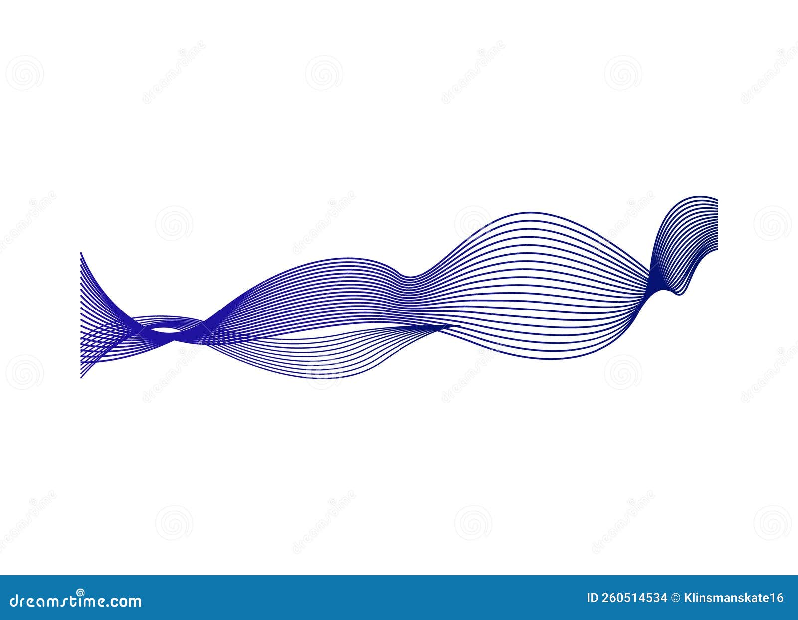 Blue Dynamic Lines Design Isolated Stock Vector - Illustration of ...