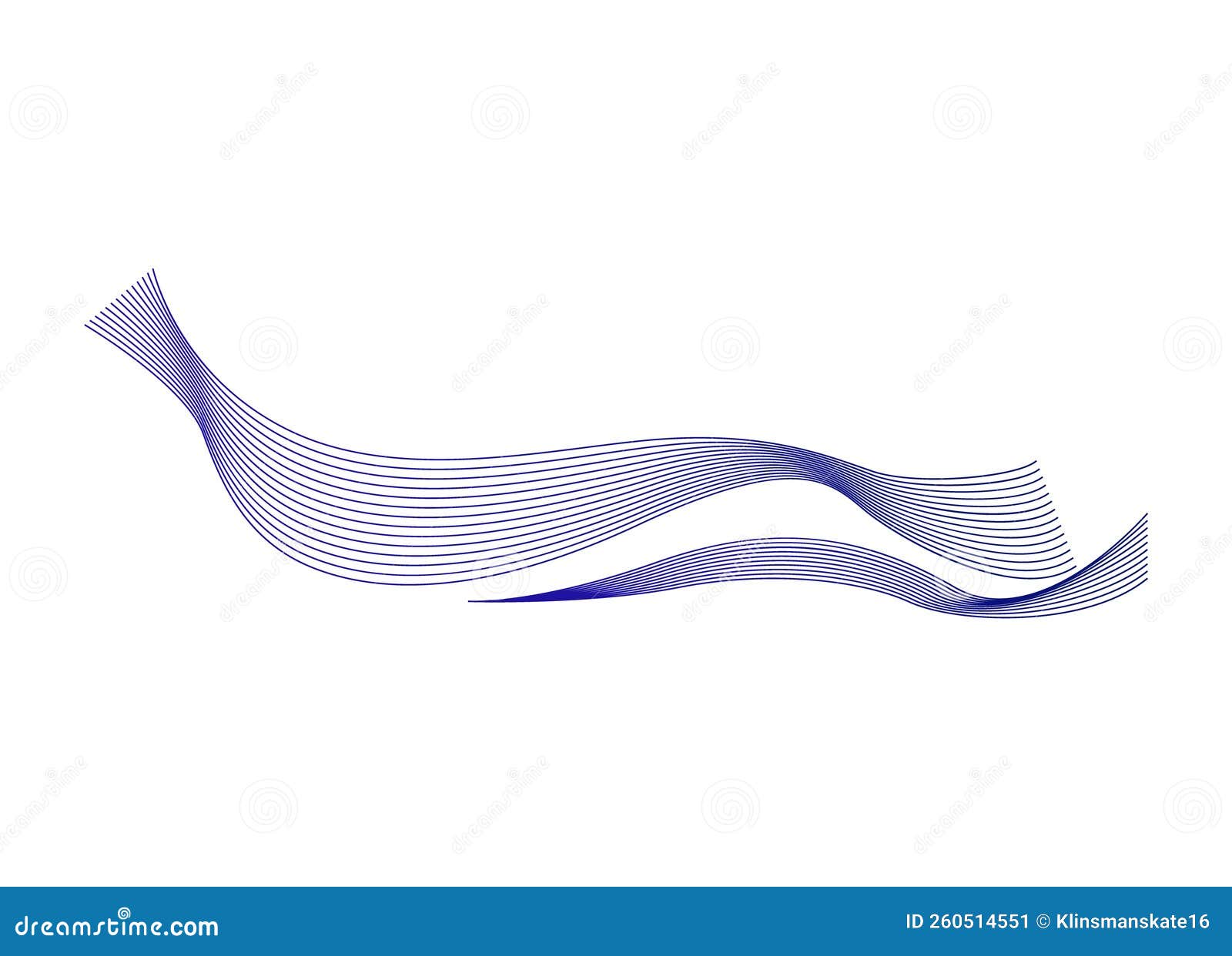 Blue Dynamic Lines Design Vector Stock Vector - Illustration of blue ...