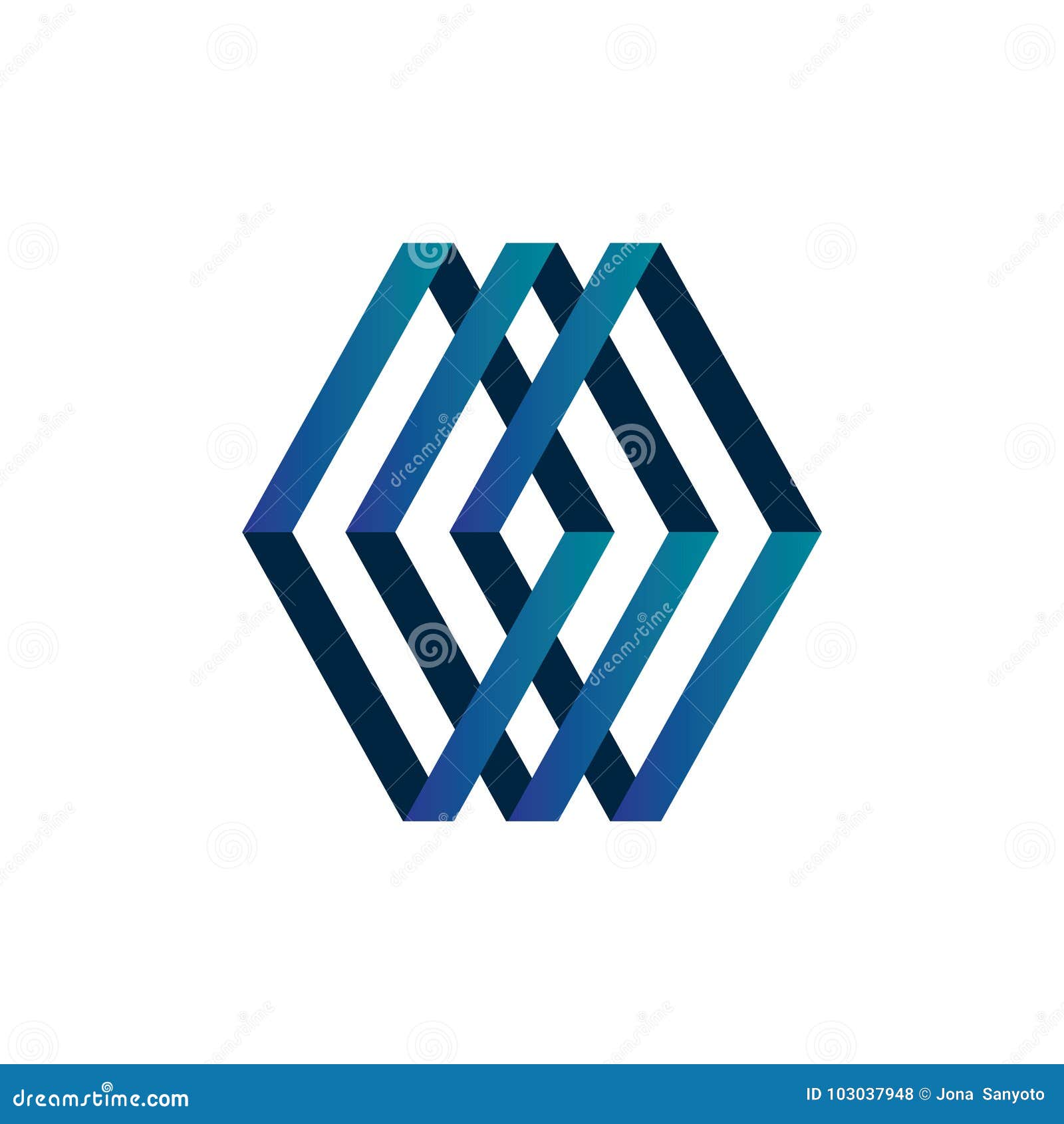 Blue Dynamic Logo stock vector. Illustration of line - 103037948