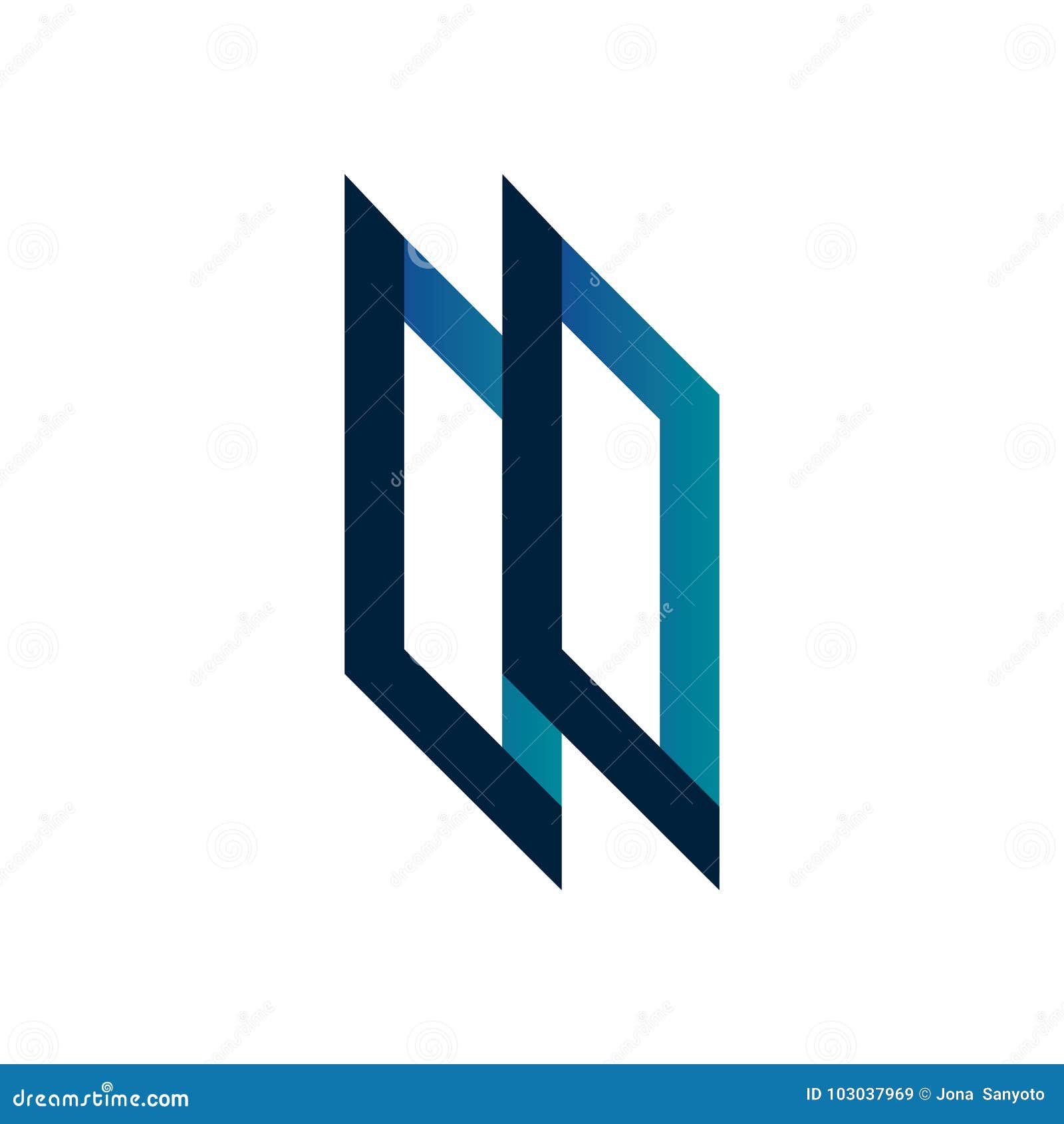 Blue Dynamic Logo stock vector. Illustration of network - 103037969